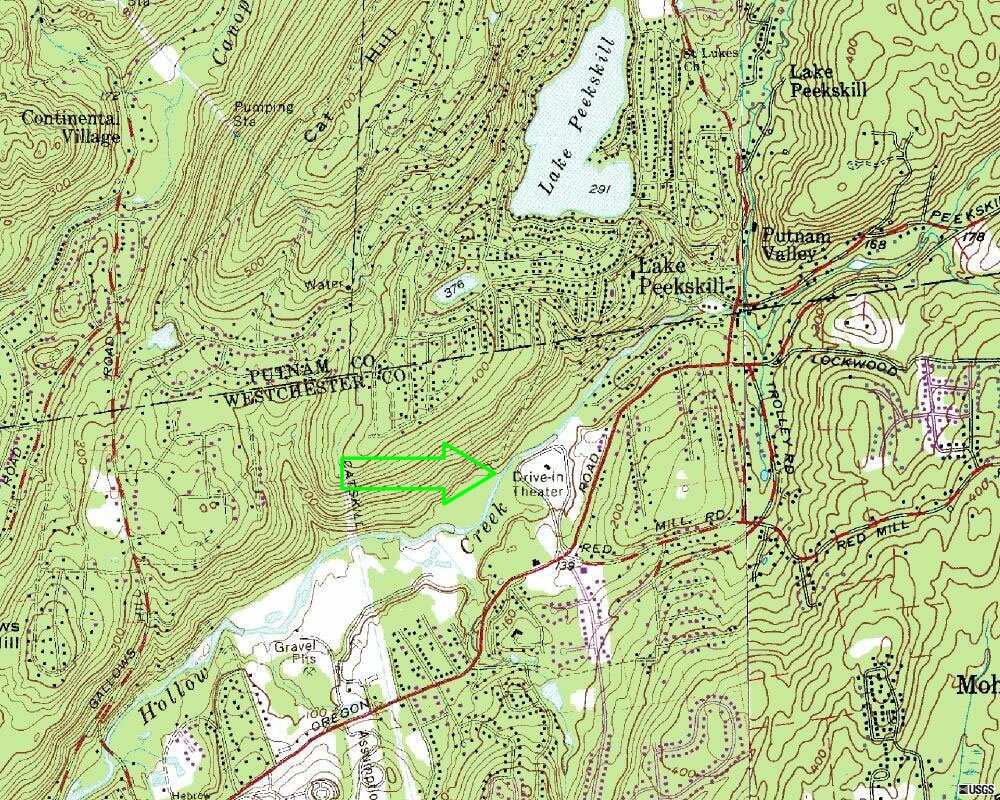 Hollowbrook Drive-in Theatre was located in , New York